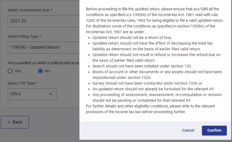 ITR U under section 139(8A) of Income Tax Act,1961 - Sinewave Computer Services Pvt Ltd
